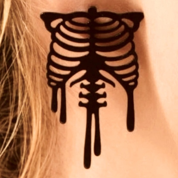 Jewelry | Dripping Ribs Ribcage Spinal Cord Skeleton Gothic Creepy ...